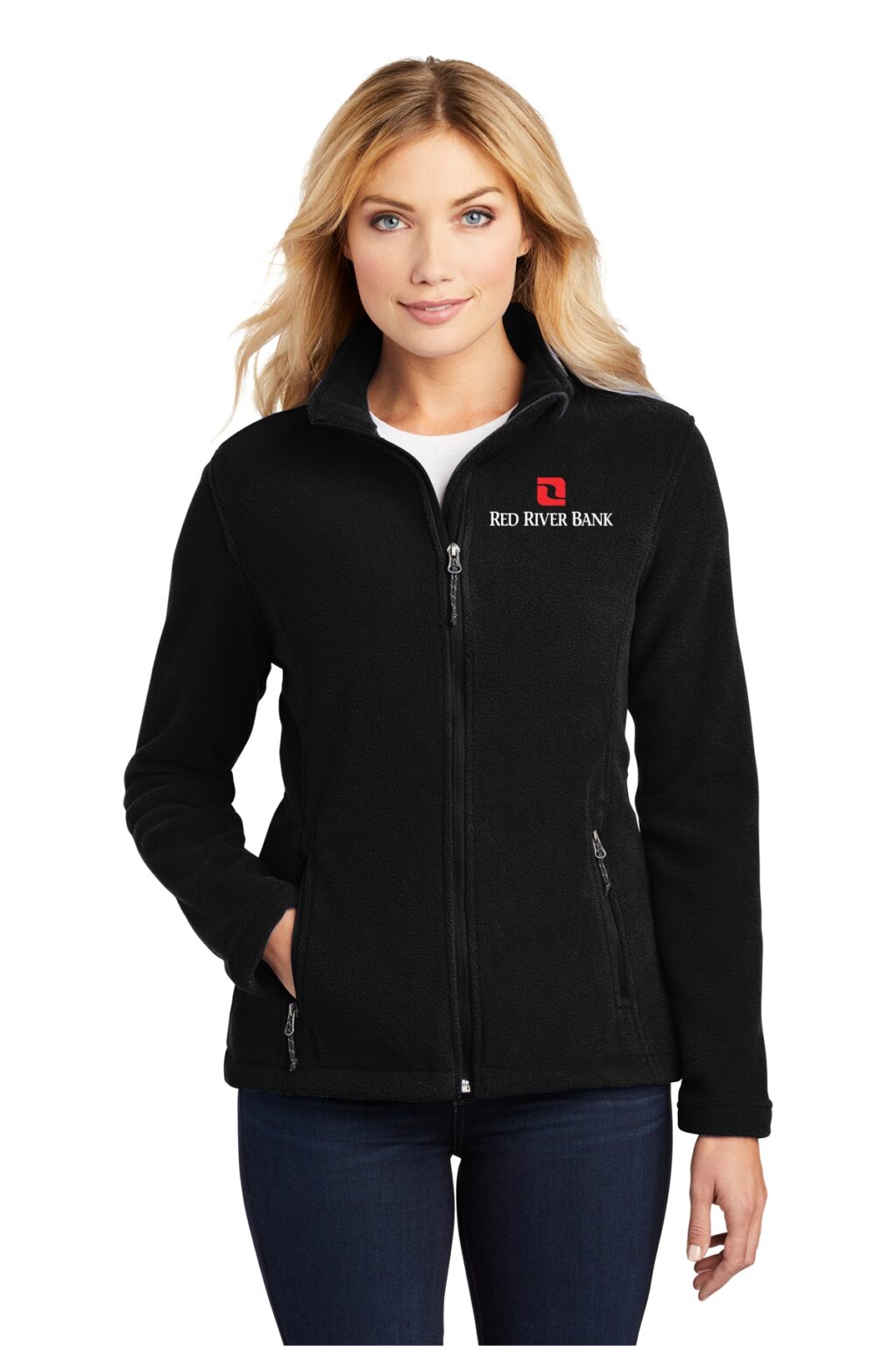 Ladies Value Fleece Jacket – Red River Bank Uniform Store